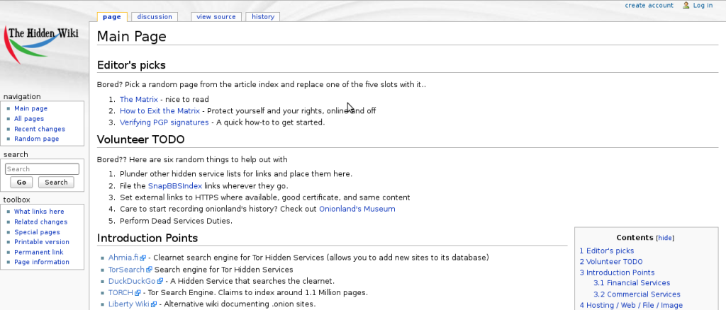 10 sitios en la deep web de TOR que podrían interesarte - Parte 1 de 3 - The Hacker Way